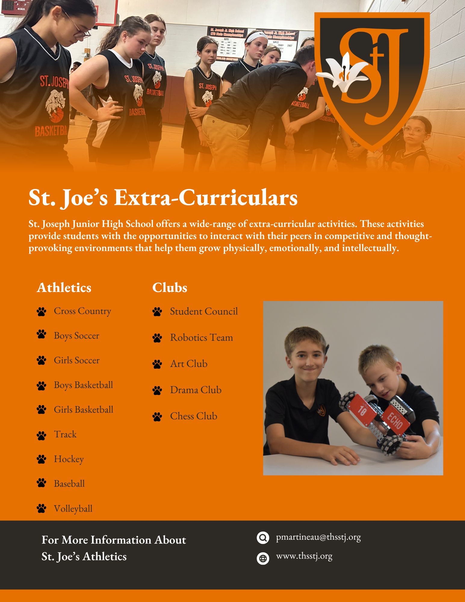 Activities & Clubs - St. Joseph Jr High School